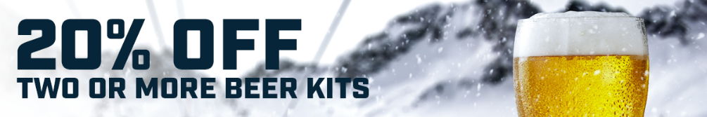 20% OFF Two or More Beer Kits