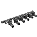 Duotight 6-Way Gas Manifold | 8mm Push-In with Check Valves | Great Fe